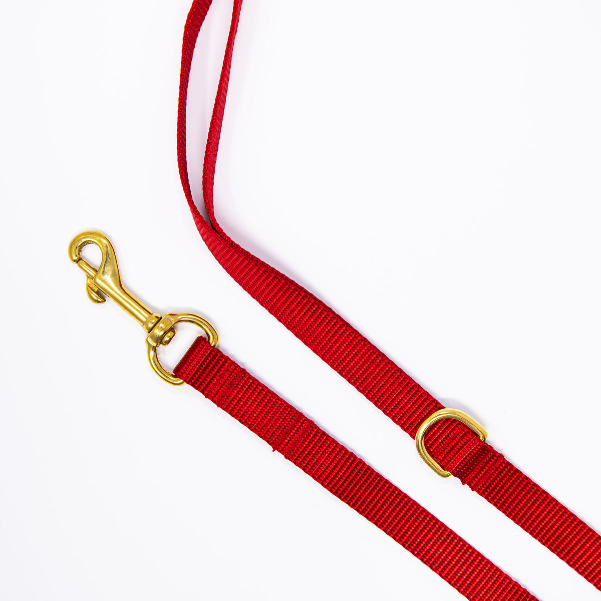Red Webbing Dog Leash – Tails Up, Pup